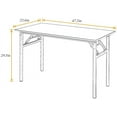 SOGES 47 inches Folding Table Laptop Desk Computer Table Workstation ...