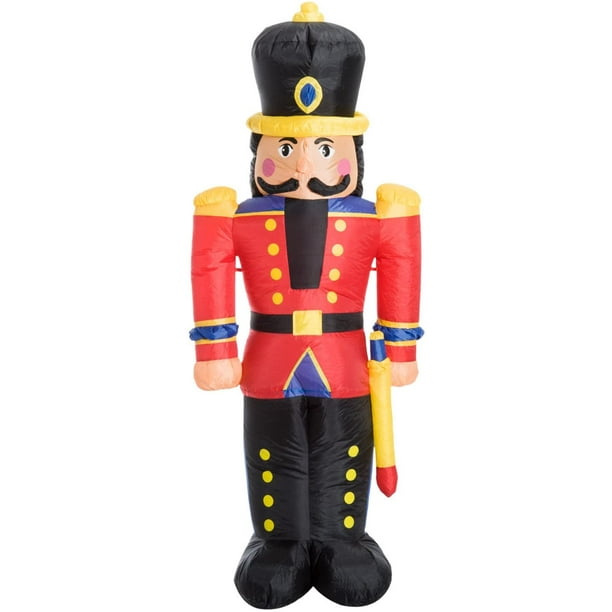 6ft Tall Outdoor Airblown Inflatable Nutcracker Toy Soldier LED Lighted ...