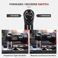 Electric Cordless Ratchet 3/8 Inch Right Angle Wrench Power Tool with 2 ...