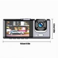 Dash Cam, 3 Channel Dash Cam, 1080P Dash Cam Front and Inside, HDR, G ...