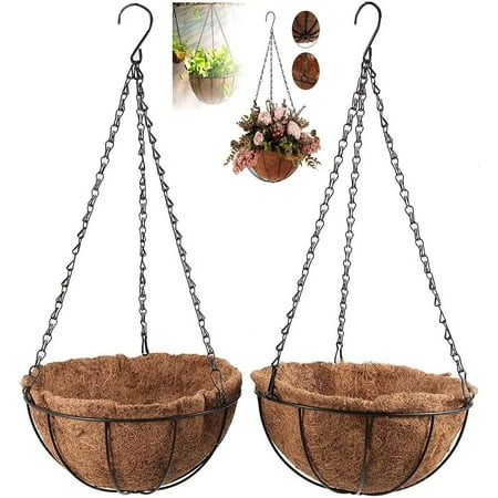 hanging Coco Pack 2 Decoration Garden pots for Plants Decorative Plants ...