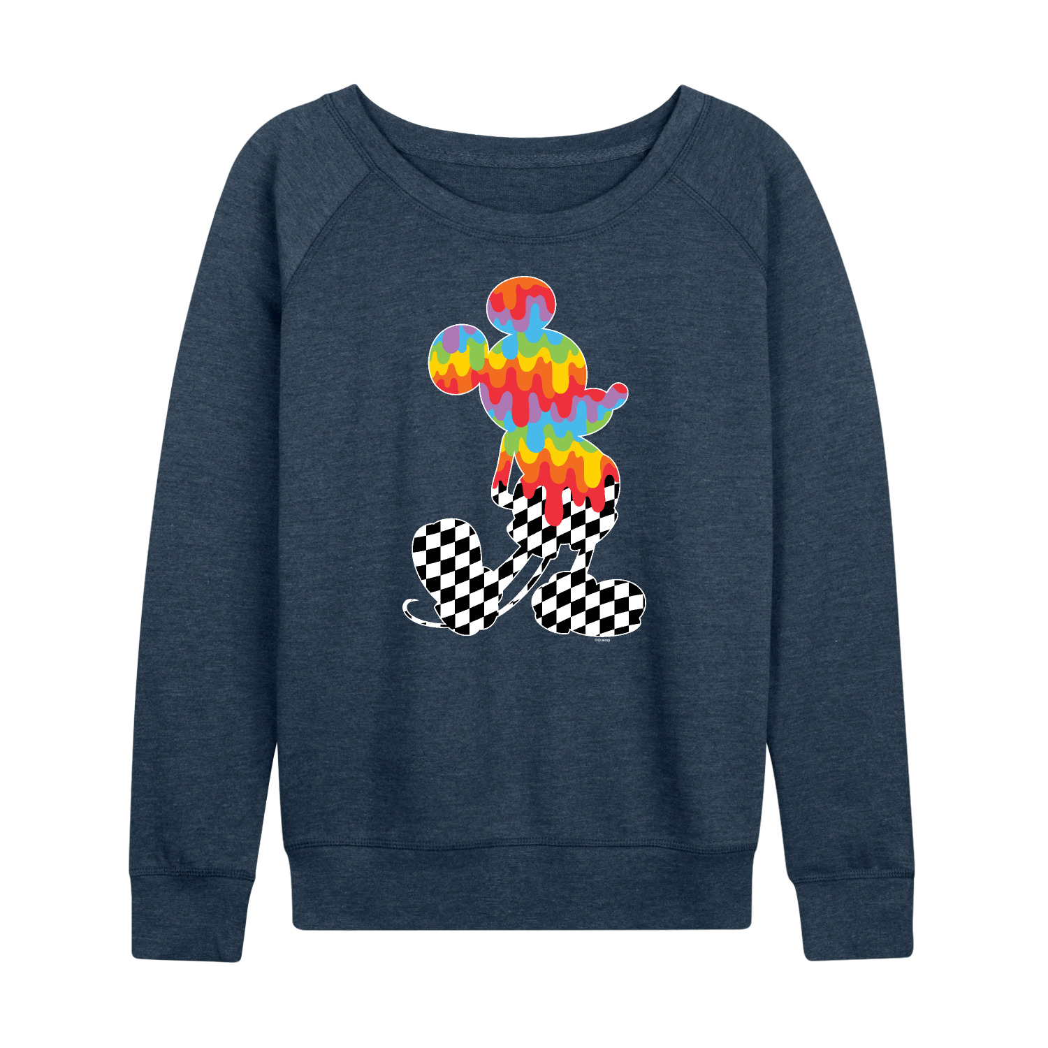 Mickey & Friends - Mickey Silhouette Drip Checker - Women's Lightweight ...