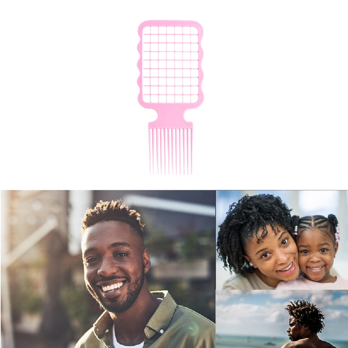 TRIANU Afro Twist Hair Comb 2 in 1 Weave Dreadlocks Hair Coil Pick ...