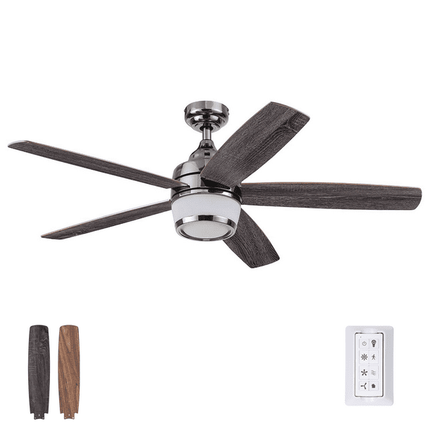 Prominence Home Tennyson 48" Gun Metal Modern Ceiling Fan with 5 Blades ...