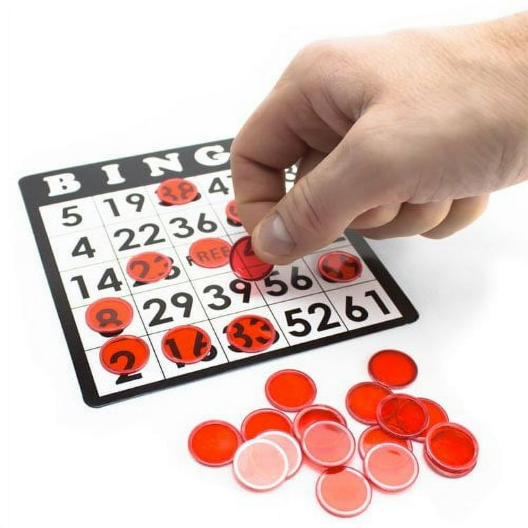 Red Bingo Chips Number