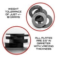 Micro Gainz Calibrated Fractional Weight Plates Pair of .50LB Plates ...