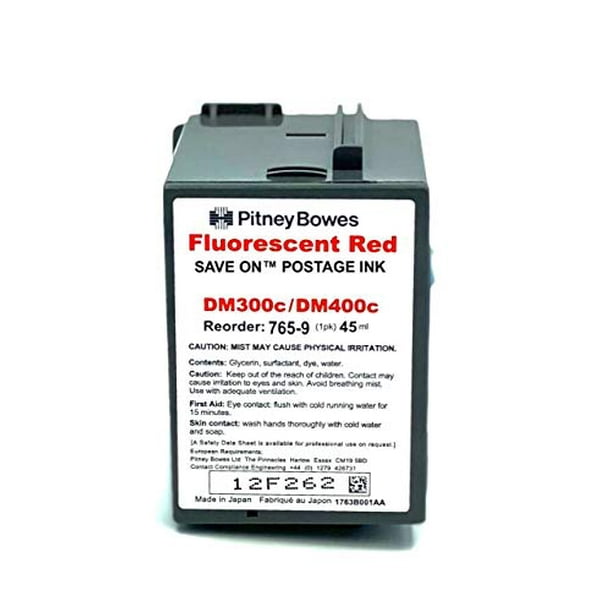 Pitney Bowes 765-9 Compatible Red Ink Cartridge for SendPro C Auto and ...