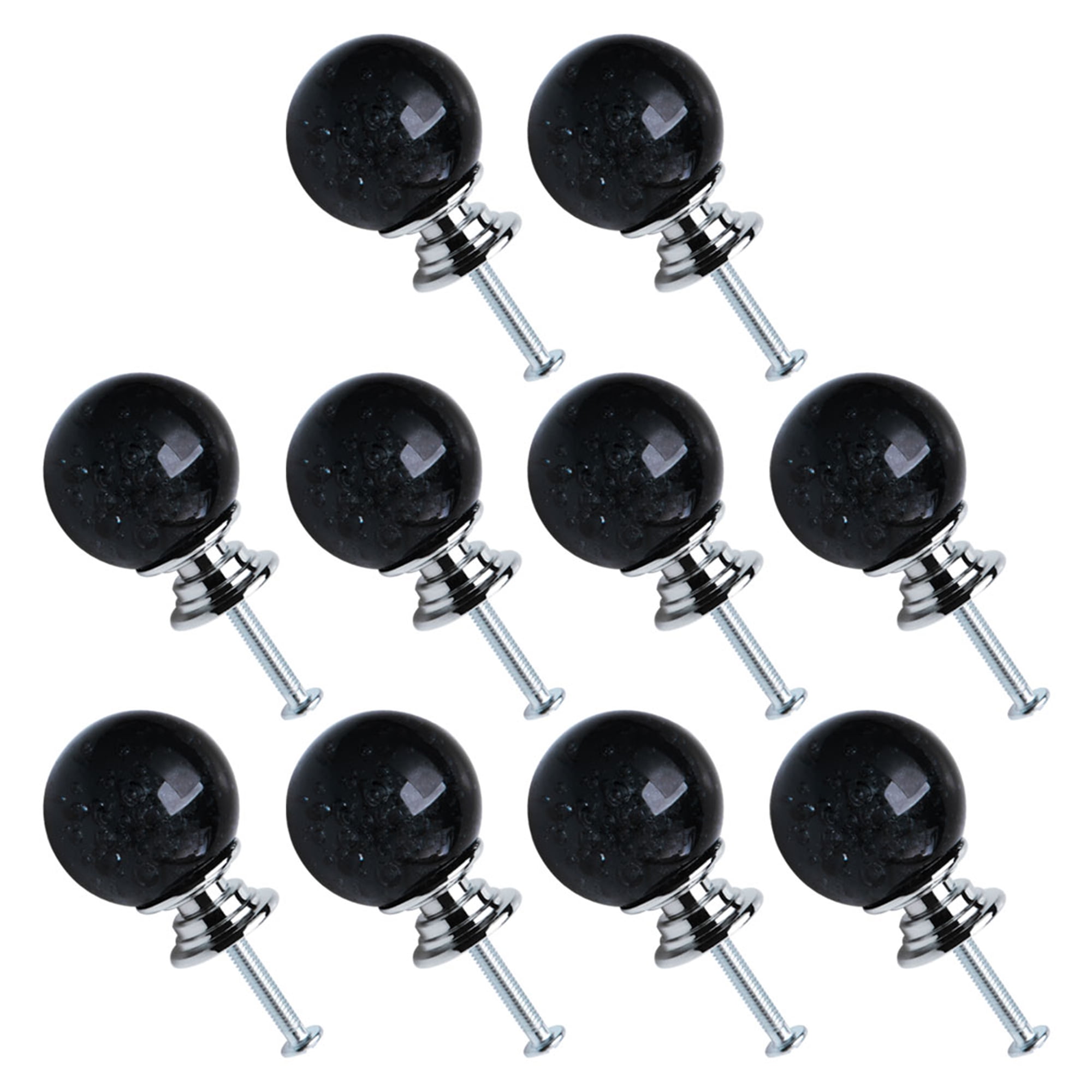 30mm Dia Crystal Knobs Wardrobe Dresser Door Knobs Pull Handle for Home ...