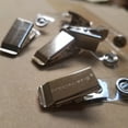 25 Pack - ID Holder Badge Clips with Clothing Friendly Tip - Metal ...