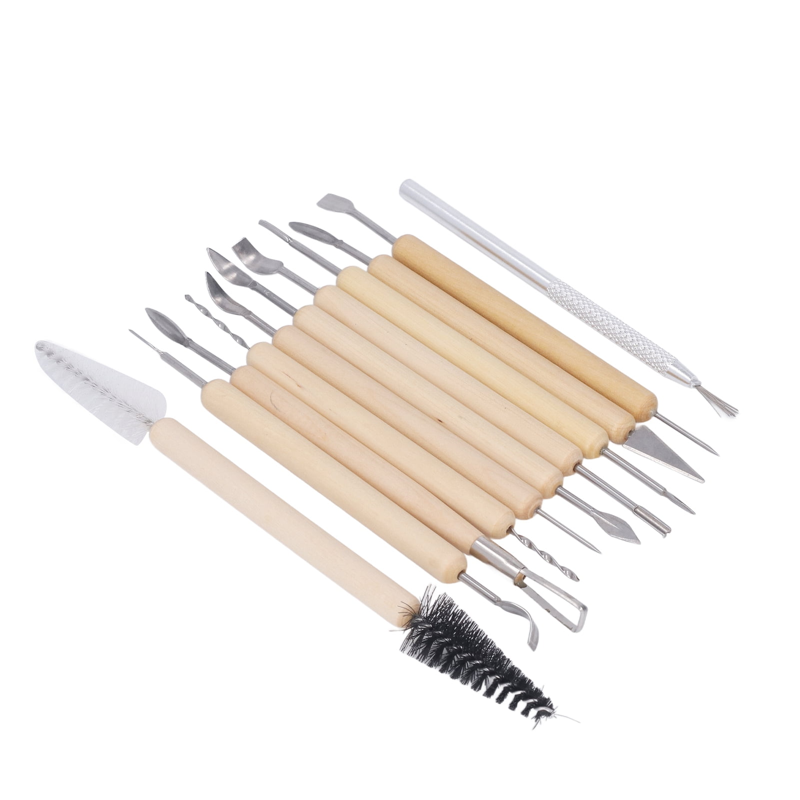 Pottery Tools Anpro Clay Sculpting Tool Set With Dotting Pens, 11 PCS ...