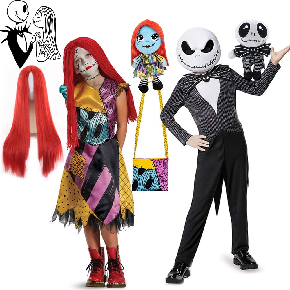 Disfraz de Jack y Sally para Halloween, ropa para niños, trajes de ...