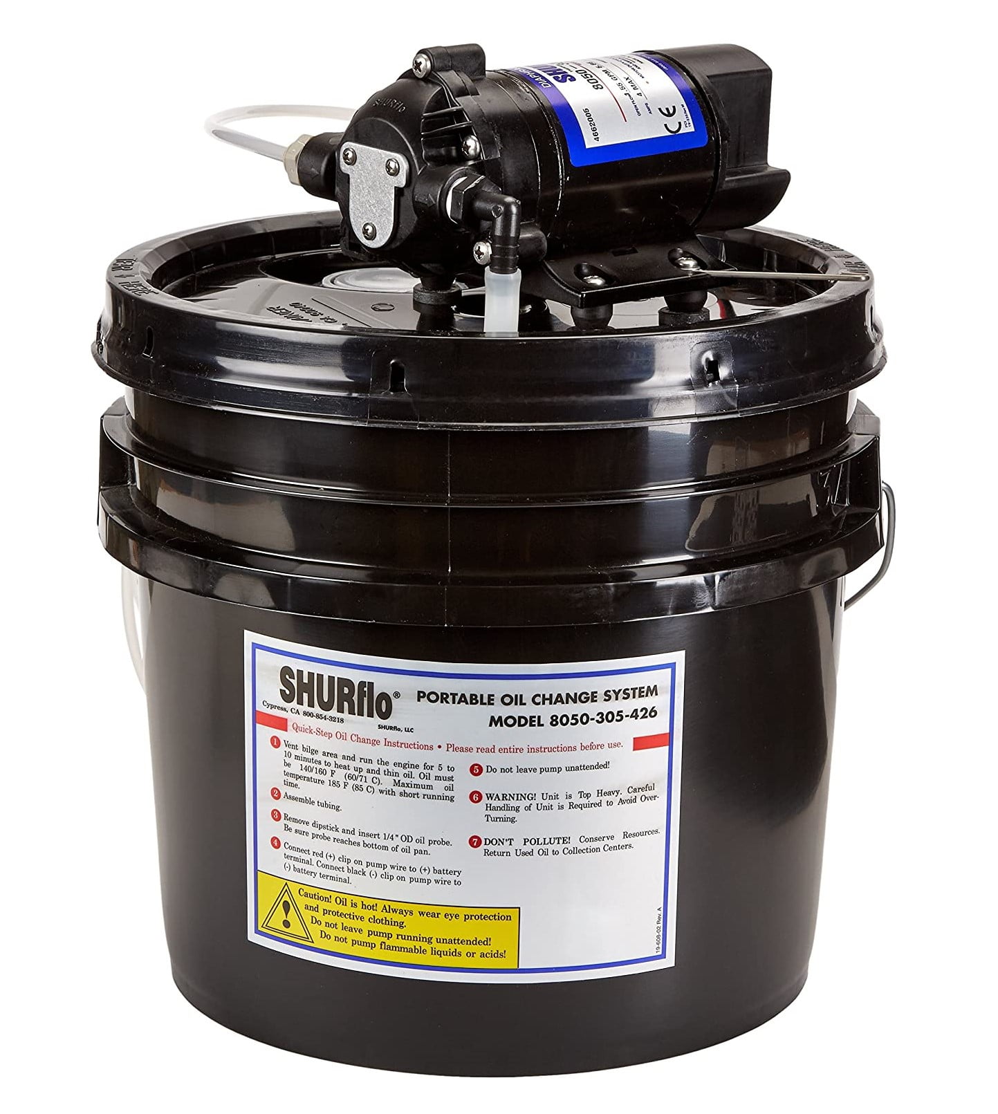 Shurflo 8050-305-426 Portable Oil Change/Winterizing/Liquid Transfer ...