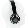 QFX H252BLK Bluetooth Headphones with Disco Lights AM/FM Radio ...
