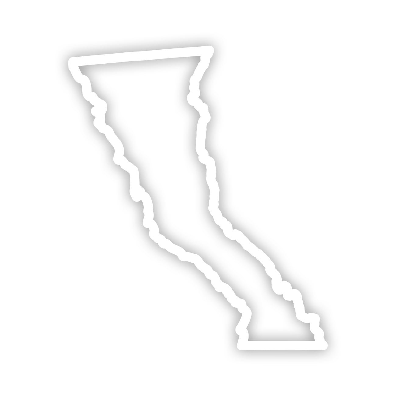 Baja California State Shaped Sticker Decal Die Cut - Self Adhesive ...
