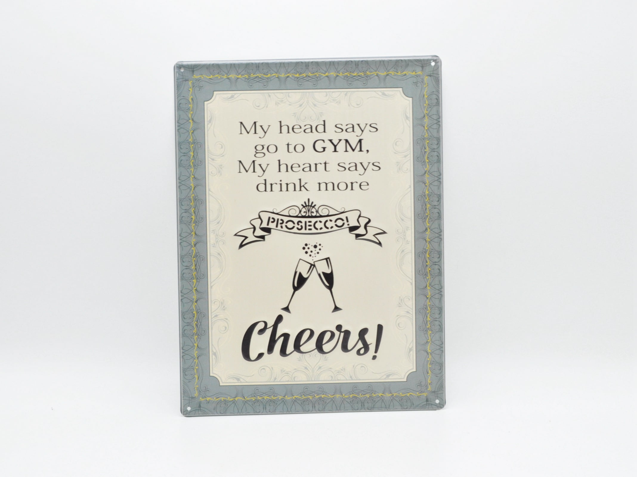 "Prosecco Cheers" Metal Sign - Walmart.com