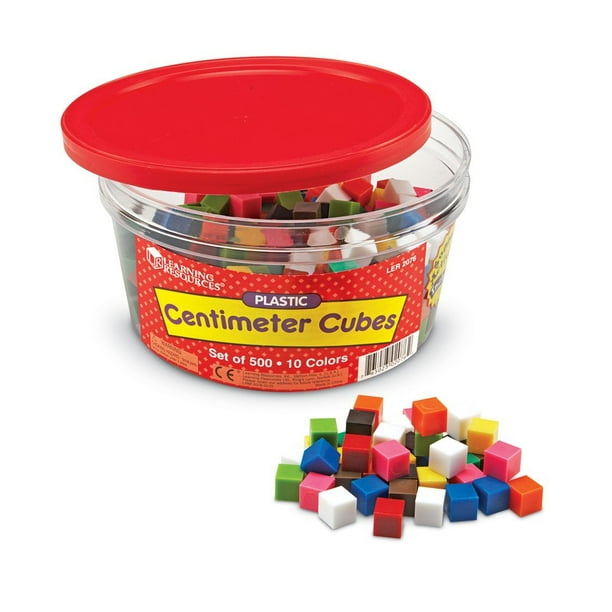 Learning Resources Centimeter Cubes, Set of 500, Ages 6+ - Walmart.com ...