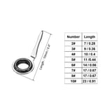 1.9mm Iron Fishing Rod Guide Repair Kit Eyelet Replacement, Silver 8 ...
