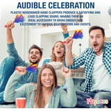 Playbees Colorful Hand Clappers - 12 Pack - 7" Noisemakers for Ultimate ...