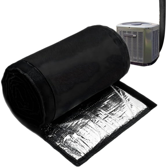 3 Layers HVAC Copper Pipe Insulation Cover, 72x10.2 Inch 600D Oxford AC ...