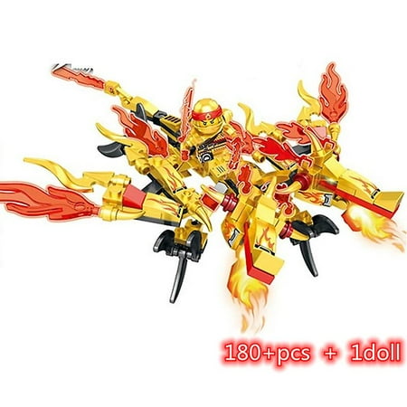 4 Types In 1 Ninja Dragon Assembly Warrior Robot Model Figures Building ...