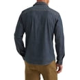 Wrangler® Men's Slim Fit Long Sleeve Woven Twill Denim Shirt with ...
