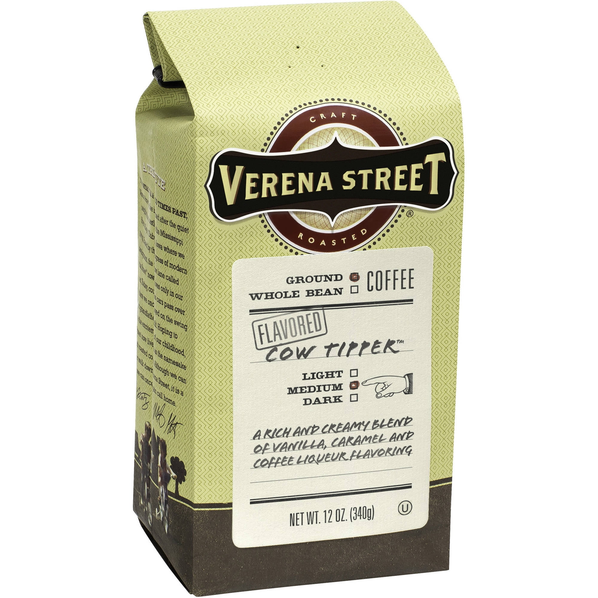 Verena Street Coffee, Ground, Medium, Cow Tipper - Walmart.com ...