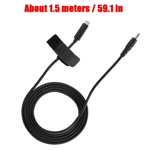 4.5mm X 3mm Output Power Cable, Black Type-c Male Input 65W Output ...