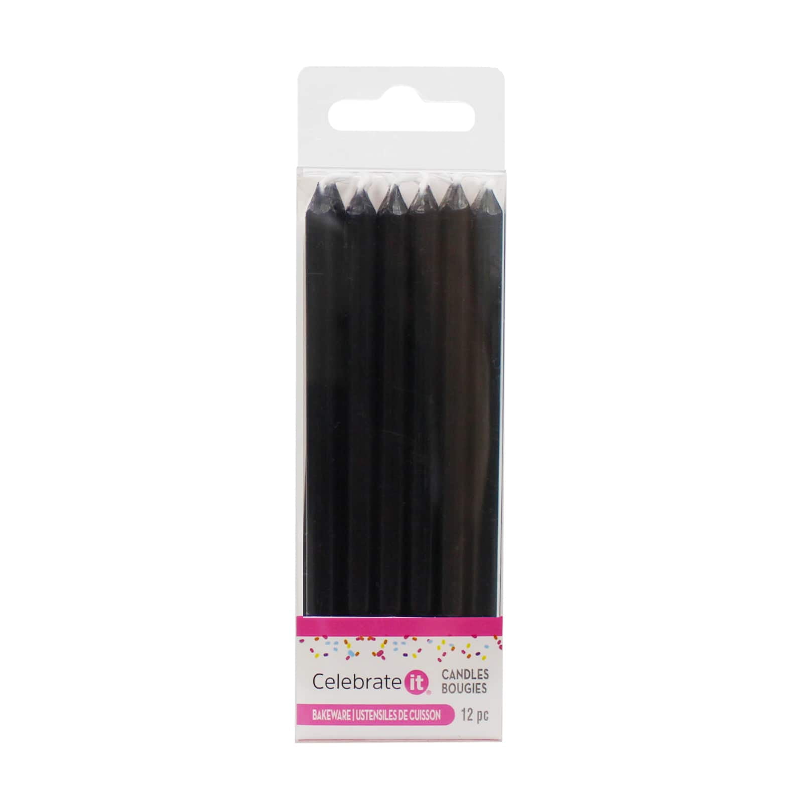 12 Packs: 12 ct. (144 total) Black Candles by Celebrate It® - Walmart.com