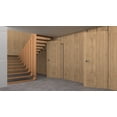 Invisible Solid Hidden Door with Handle | Planum 0010 Split Wood with ...