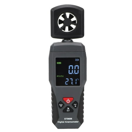 Wind Speed Tester, Wind Speed Meter, LCD Display 0.3-30m/s Experiment ...