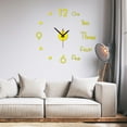 Rbaofujie Modern Wall Clock Frameless DIY Wall Mute Clock Mirror ...