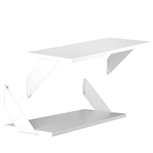 John Sterling 0051-8WT 8 in. Over/Under Shelf Bracket, White - Walmart.ca