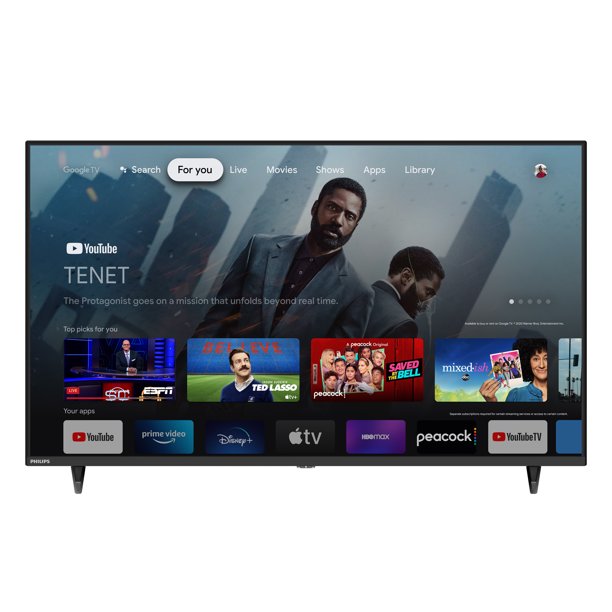Philips 43" Class 4K Ultra HD (2160p) Google Smart LED TV (43PUL7652/F7 ...