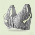 SPZTSX Front Closure Lace Wireless Bras for Older Women Comfort Wide ...