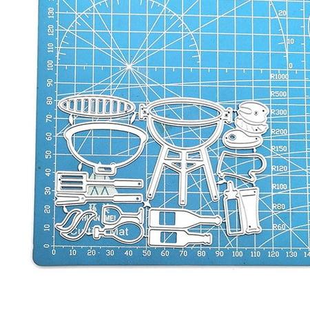 Barbecue Beer Cutting Die Stencil Barbecue Party Invitations Making ...