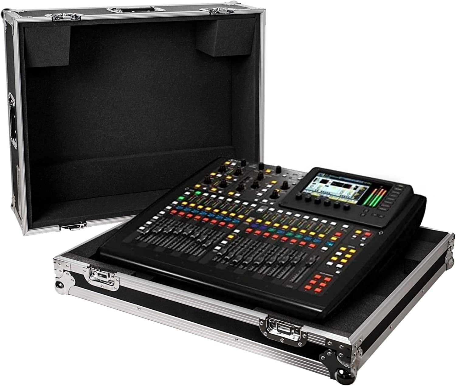 Sound Town ATA Plywood Mixer Case with Interior Foam Protection, for ...