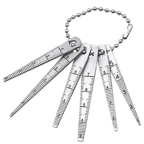 6 Pieces/set Stainless Steel Weld Inspection Ruler Cone Gap Gauge Laser ...