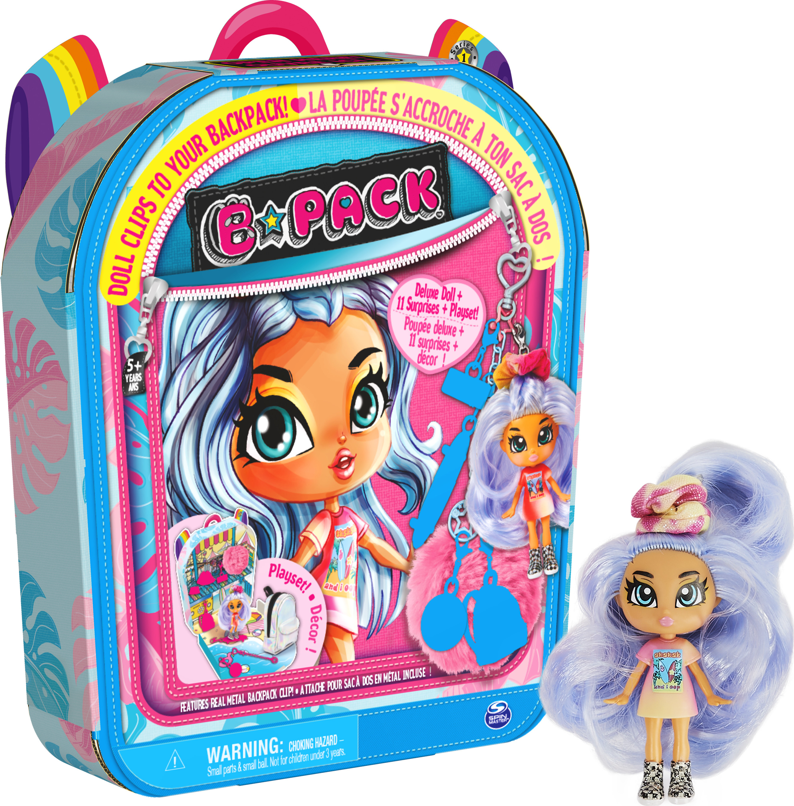 B Pack, Deluxe Reina Reef 3.5-inch Doll and Playset with 11 Surprises ...