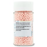 Great Value Pink Sugar Pearls 2.95 oz Edible Dessert Toppings for Cakes ...