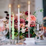 4pcs Tapered Candlesticks Spiral Taper Candle, 10 Inch Candy Colors ...