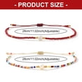 2 Piece Ethnic Inspired Beaded Bangle Adjustable Bracelets Handcrafted ...