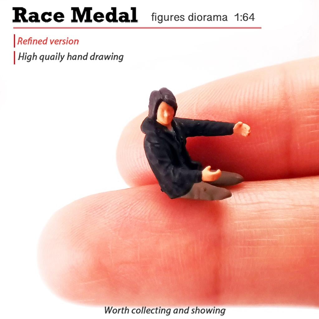 Miniature 1:64 Scale Resin Figure Driver Desktop Decor Children Scale ...