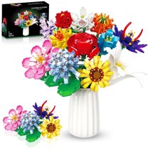 Educational Flower Garden Building Toy Set, 120Pcs, Ideal Gift for 3-6 ...