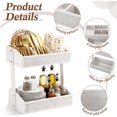 2 Tier Paper Plate Dispenser for Kitchen Counter, Paper Plate Organizer ...