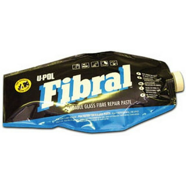 U-POL Products UP0754 Fibral Sandable Glass Fibre Repair Paste, 1L Bag ...