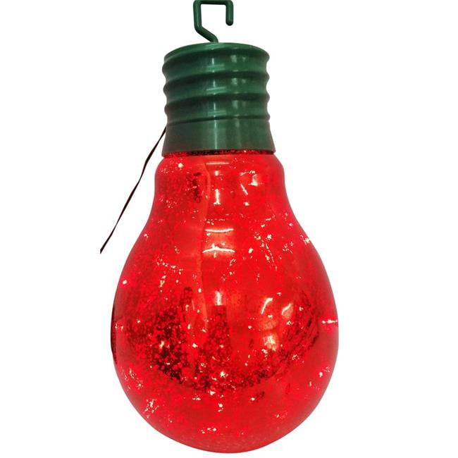 Celebrations 9044122 Red Edison Light Bulb Hanging Decor Case - Pack of ...