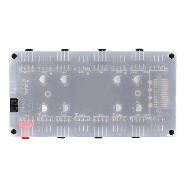 JShteea Divisor Multidireccional 1 A 8 ARGB/RGB PWM Fan Hub RGB Strip ...