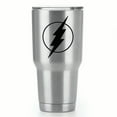 The Flash |Single Yeti Decal | 3-Inch Black Vinyl Decal - Walmart.com