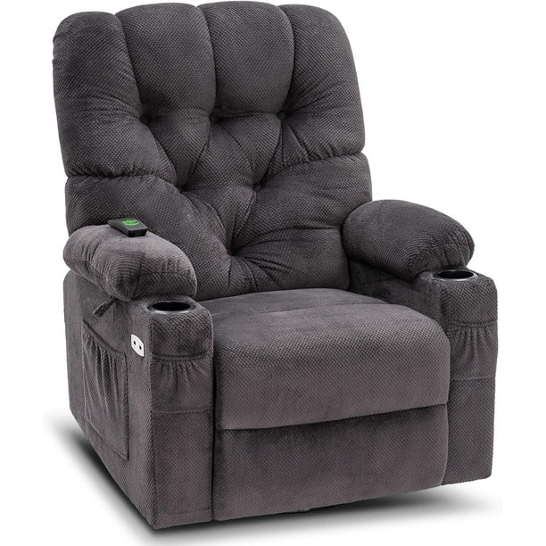 MCombo Electric Power Swivel Glider Rocker Recliner Chair with Cup ...