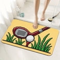 1. Pixel art style golf swing pattern diatomaceous earth mat, machine ...